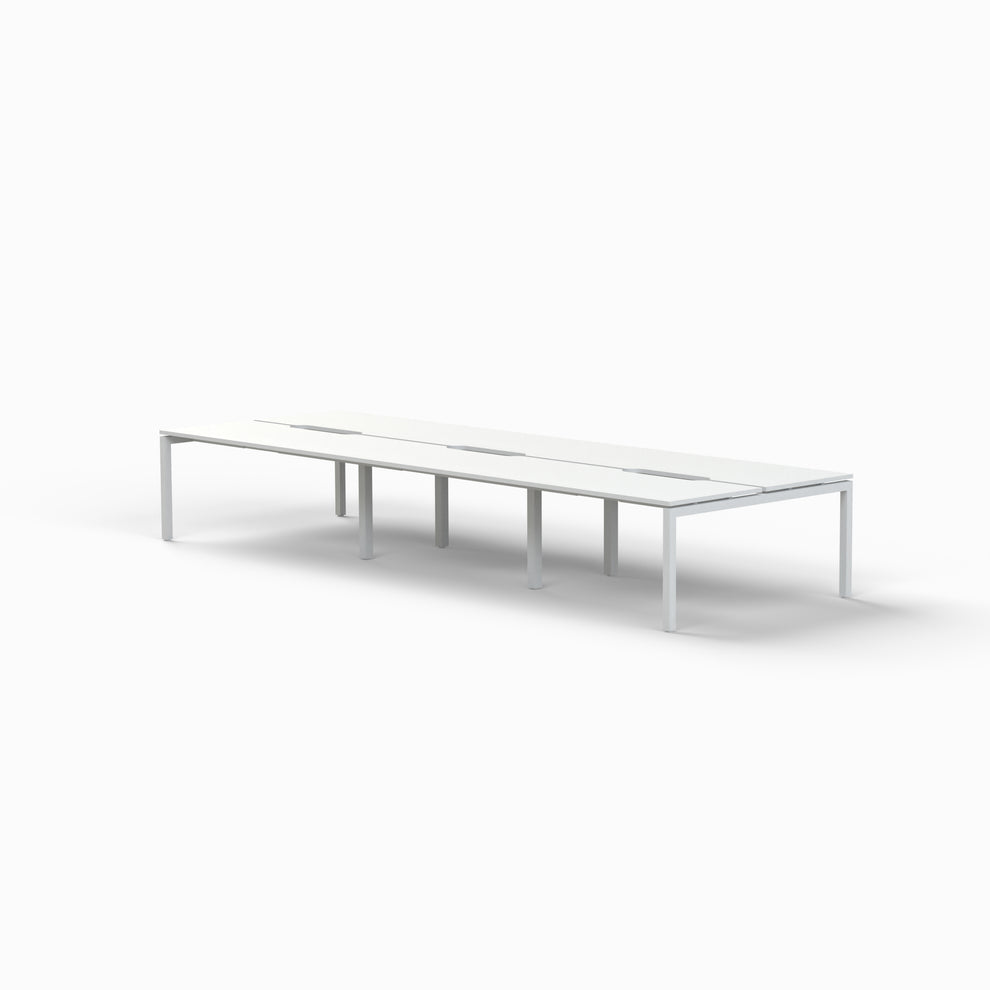 Back to Back Step Desk - 6 Seats | Bowermans